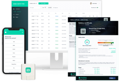Moba Certify Pro - The simple battery diagnostic tool for used EV